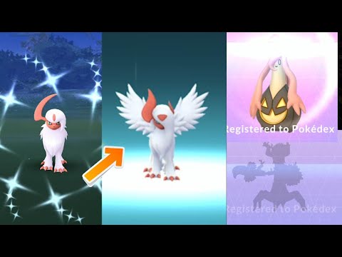 Shiny Absol in the wild finally Mega Evolved! New Halloween Pokemon ...