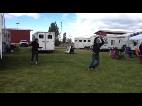 Cowboy Jousting Cascade style! - YouTube