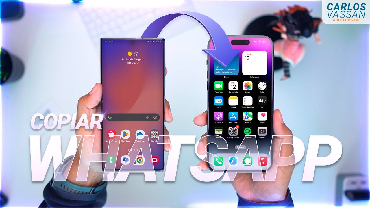 Cómo pasar Whatsapp COMPLETO de Android a iPhone SIN PAGAR - YouTube