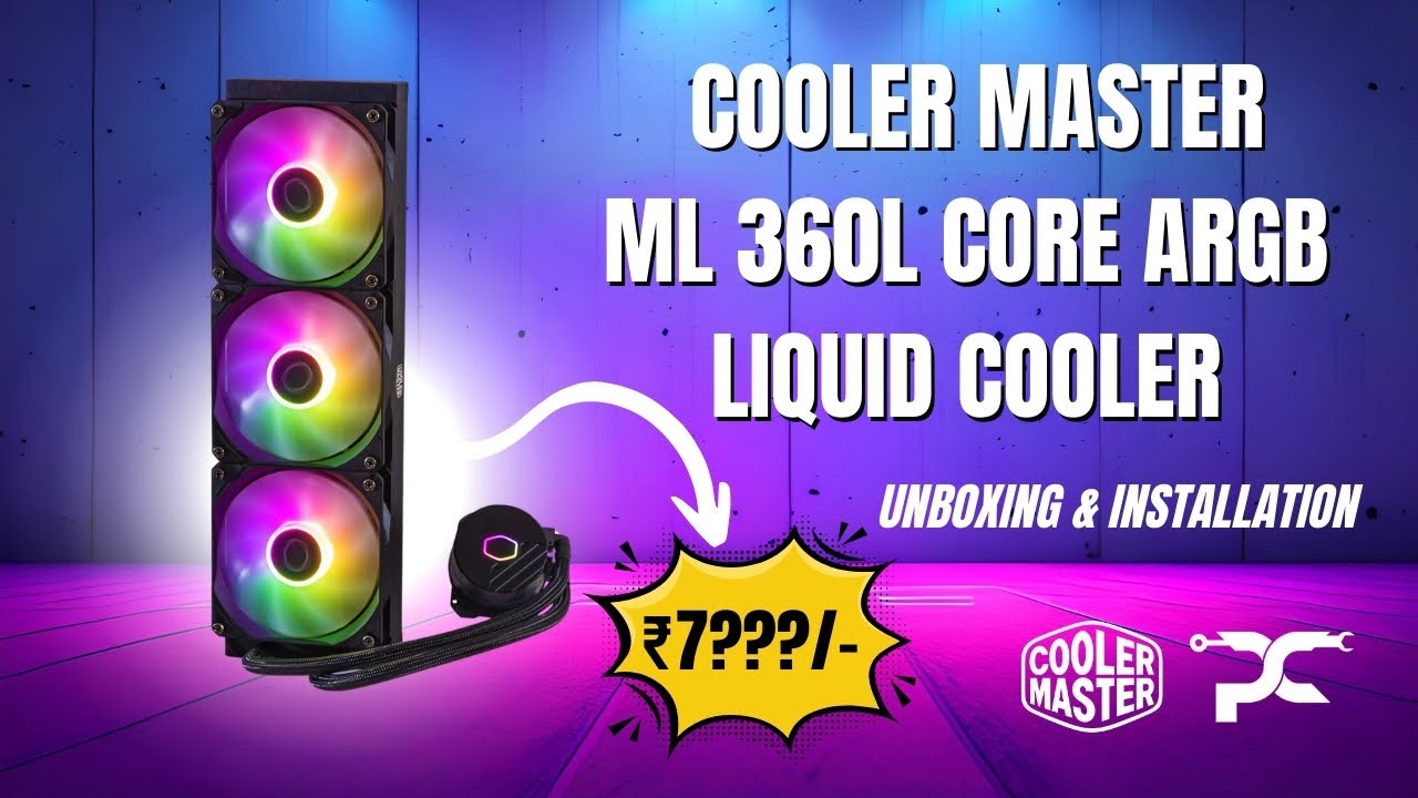 Cooler Master MasterLiquid 360L Core ARGB Liquid Cooler installation ...