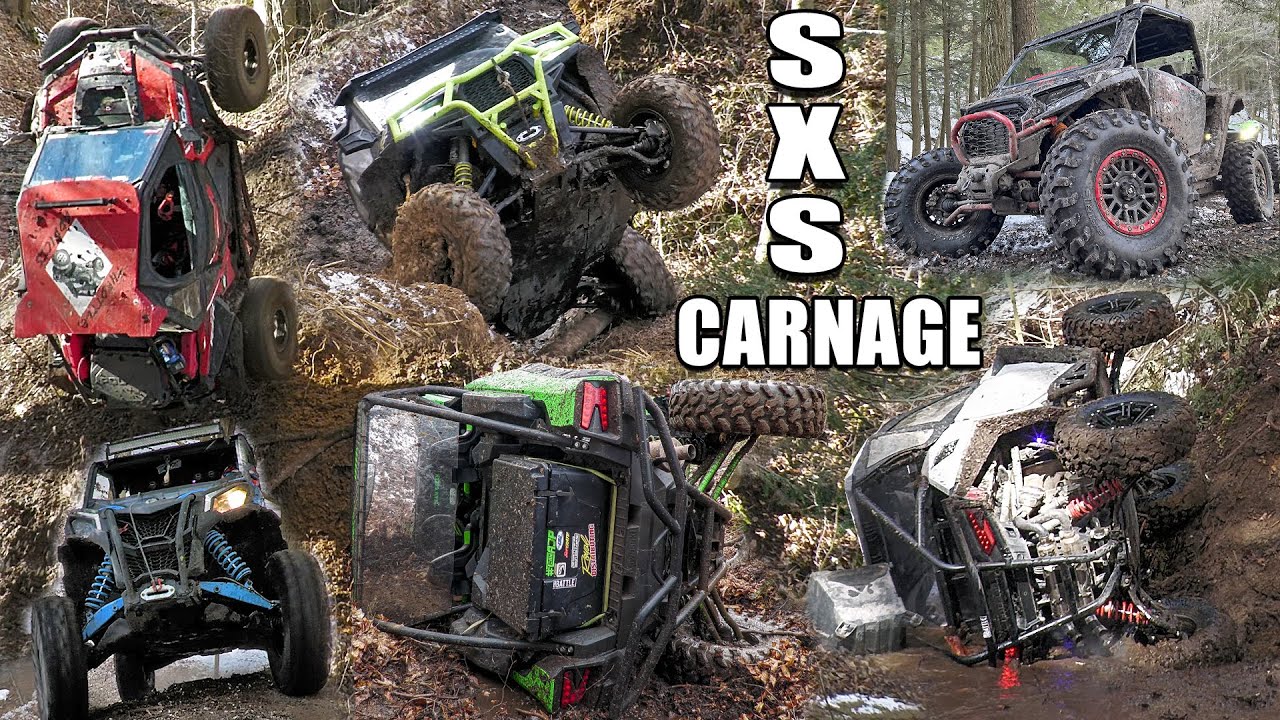 SXS Carnage! Nasty NEW TRAIL System - RZR XP Turbo, 900S, KRX 1000 ...