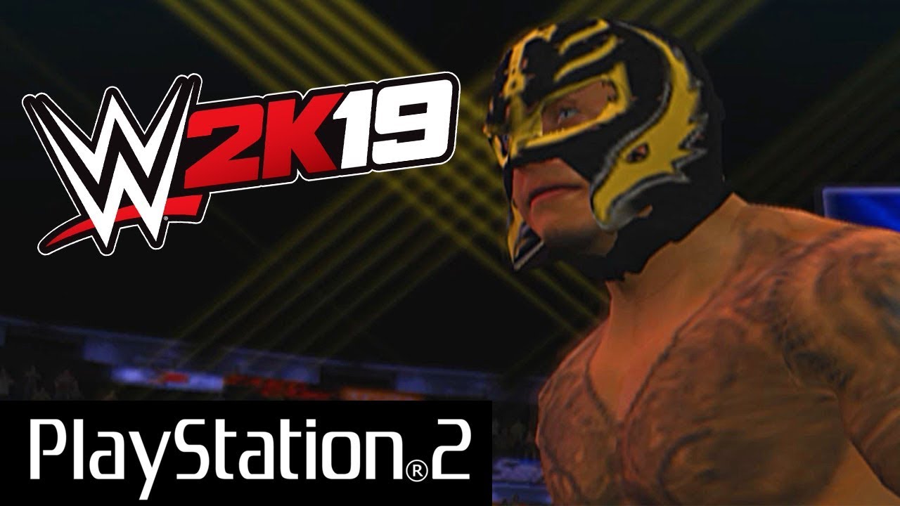 WWE 2K19 PLAYSTATION 2! - MOSTRANDO O REY MYSTERIO! - YouTube