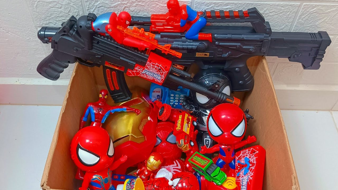 Spiderman Mini Fan, Double Spiderman Gun Toys, and More Review Time ...