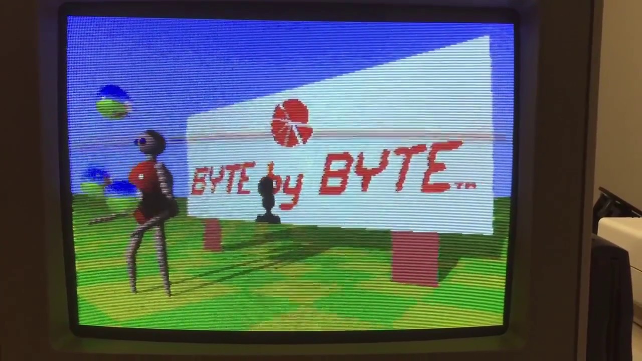 Amiga 1000 Juggler movie demo BYTE by BYTE - YouTube