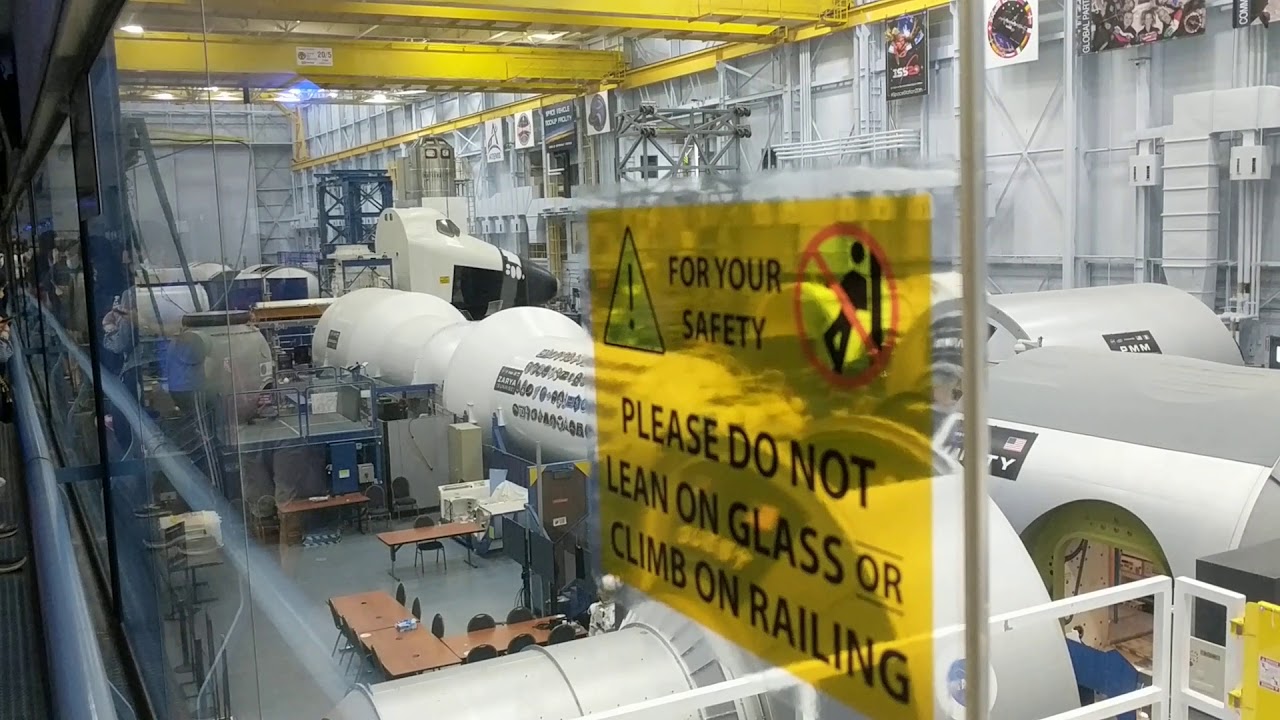 ISS training mockups and models at NASA JSC Building 9 on our Tram Tour ...