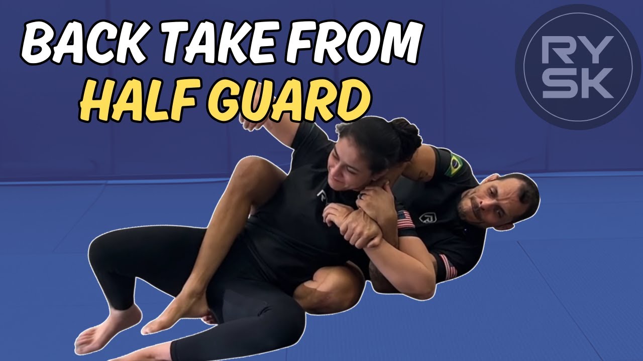 Unexpected Back Take From Top Half Guard Expert / #rolling #bjj #grappling - YouTube