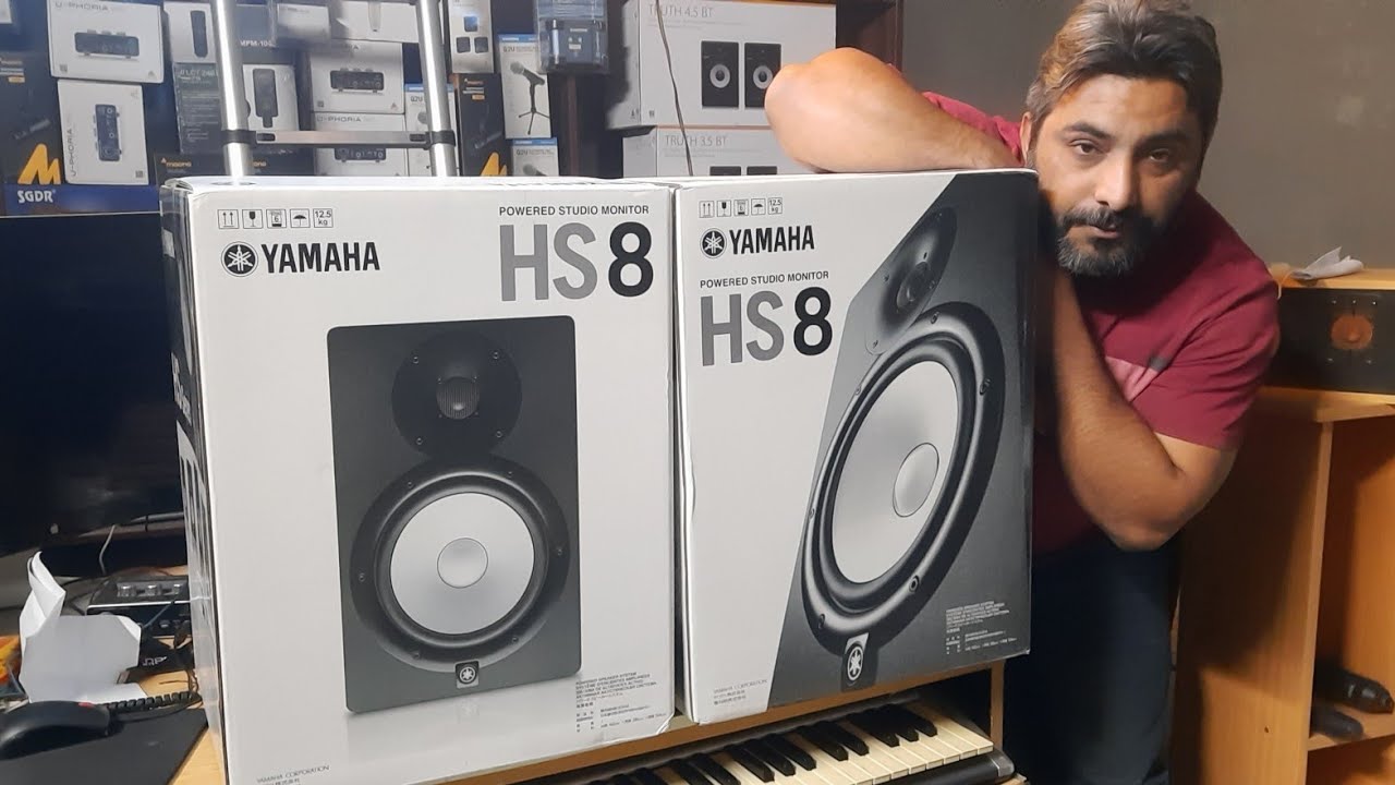 Yamaha HS8 Powered Studio Speakers | Box Overview | mux sound - YouTube