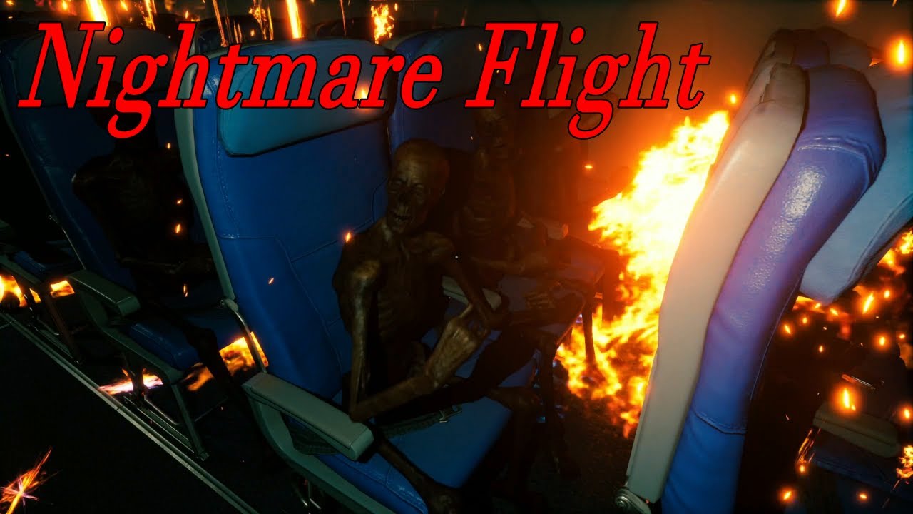 異形の蔓延る飛行機内でのショートホラーストーリー【Nightmare Flight】 - YouTube
