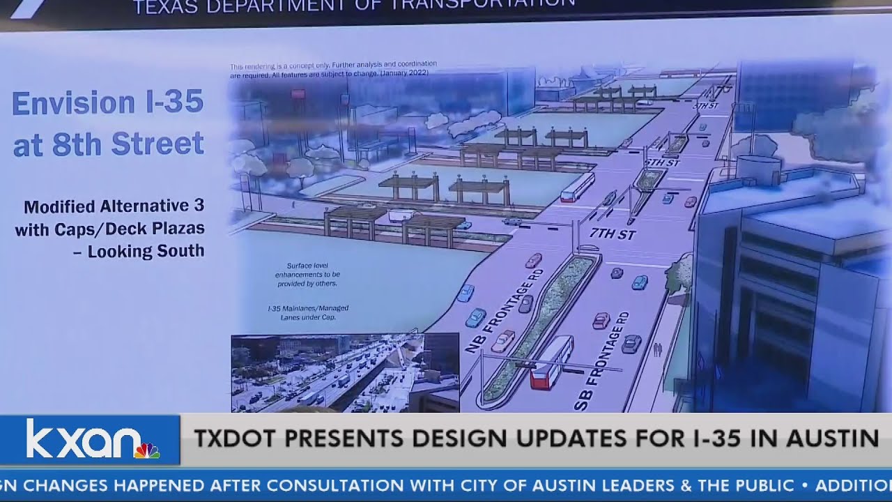 TxDOT presents design updates for I-35 project in Austin - YouTube