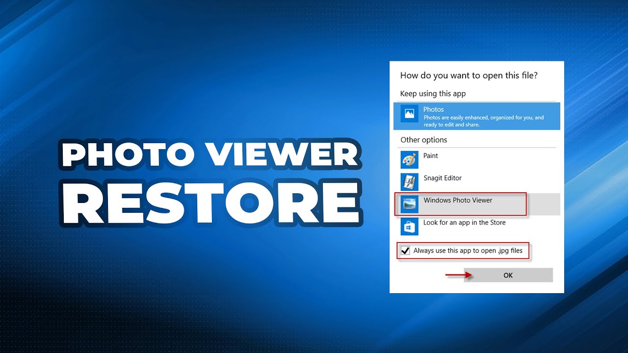 How to Restore Photo Viewer Windows 10: Easy Guide - YouTube