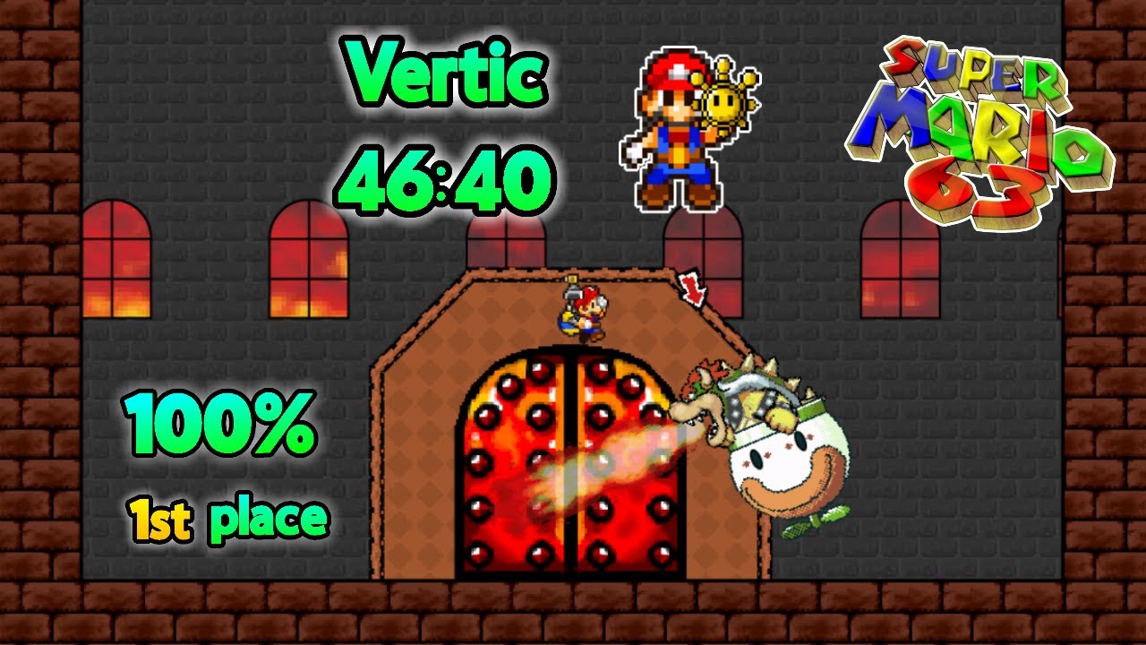 [WR] Super Mario 63 - 100% in 46:40 by Vertic - YouTube