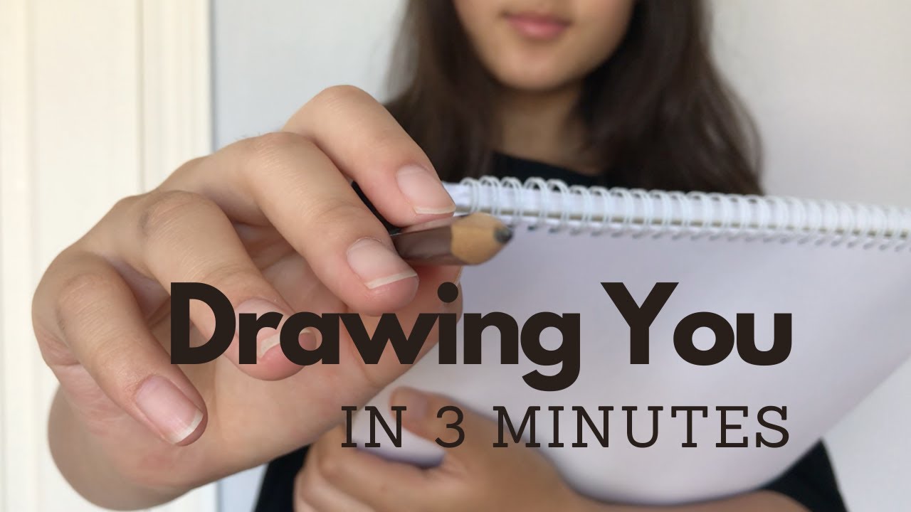 ASMR | Drawing You in (Almost) 3 Minutes ️🎨 - YouTube