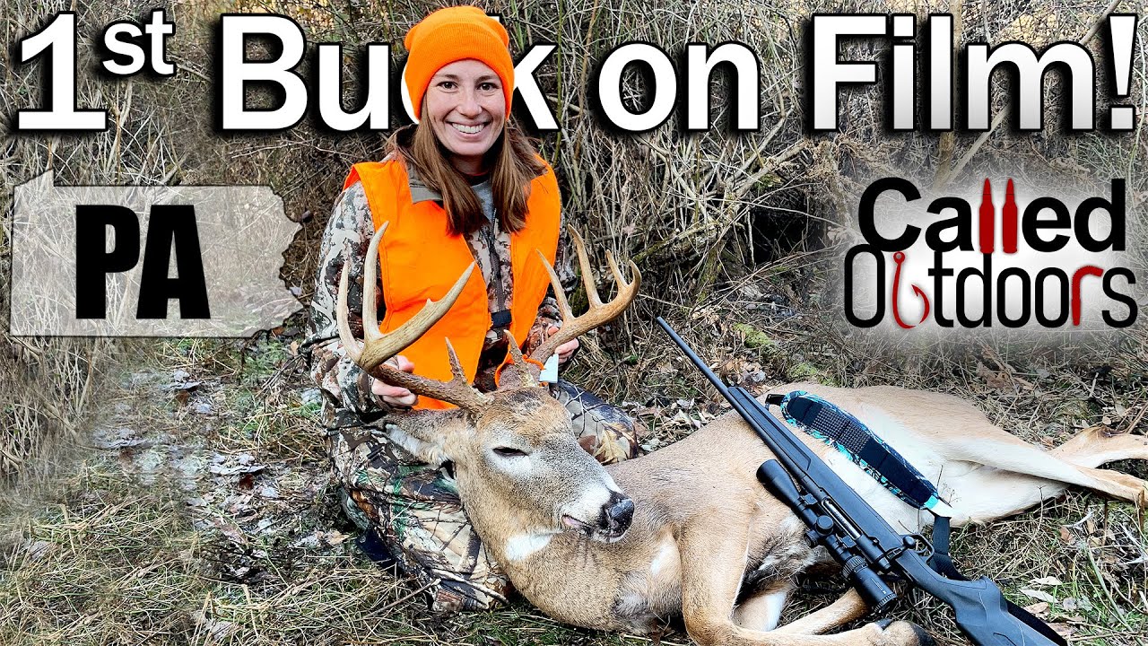 Her First Buck on Film! | PA Rifle Season Buck! | Dog Tracker Called ...