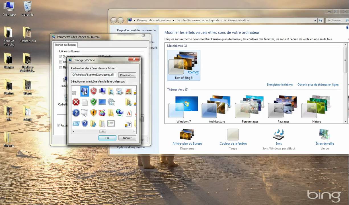 Comment changer l'icône "Ordinateur" sous Windows 7 - YouTube