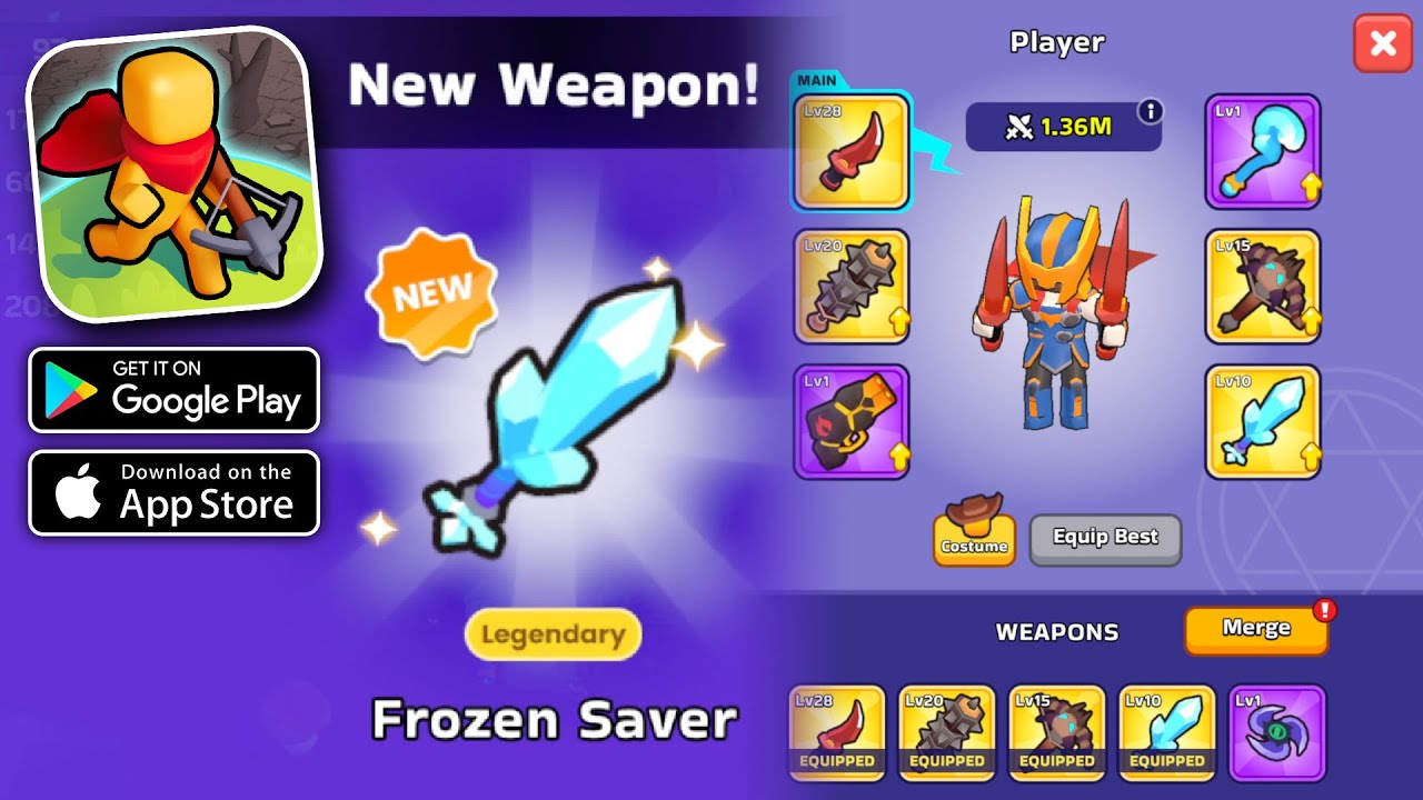 XP Hero - NEW Legendary Sword - Gameplay Walkthrough 28 (Android, iOS ...