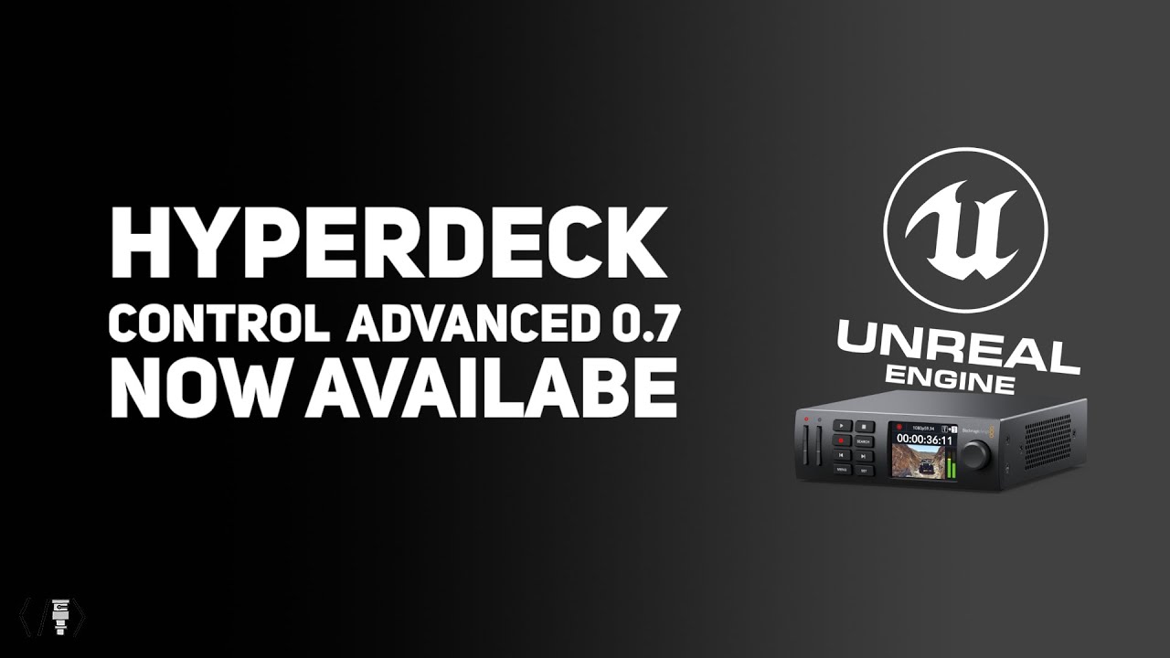 Hyperdeck Control Advanced 0.7 now availabe - Unreal Engine 5 - YouTube