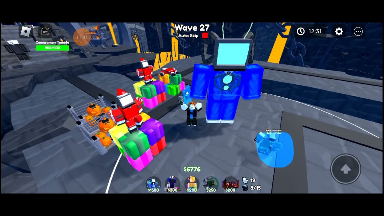 using only blue units in toilet tower defince ttd - YouTube