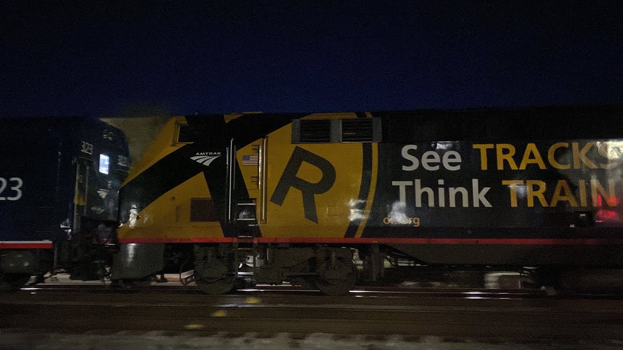 CSX Train Meet, And Amtrak 203 OLS Locomotive on P097. Railfanning 3/29 ...