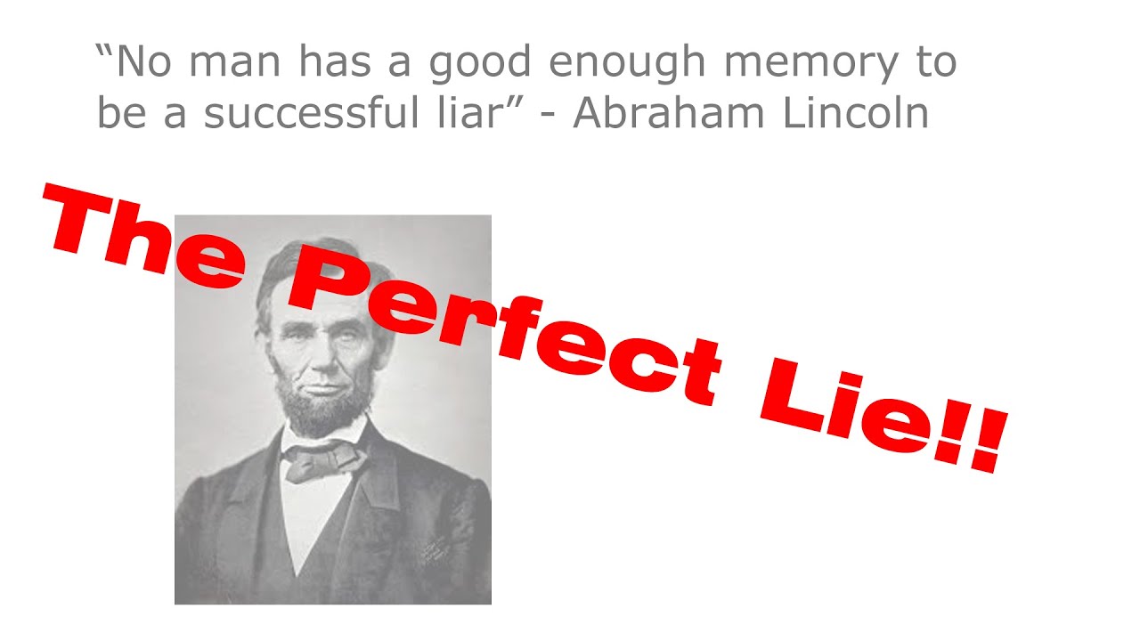 How to Tell the Perfect Lie - YouTube