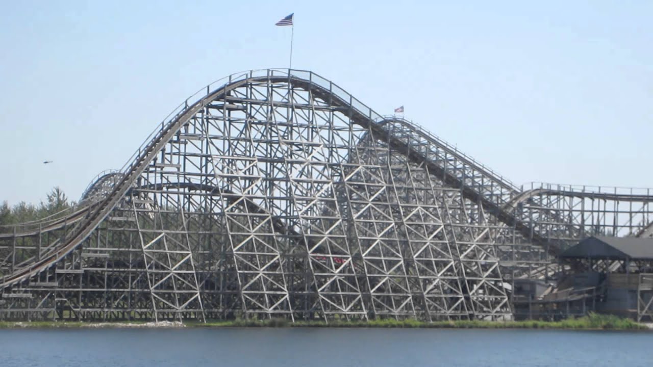 Michigan Adventure - Wolverine Wildcat Wooden Coaster - YouTube