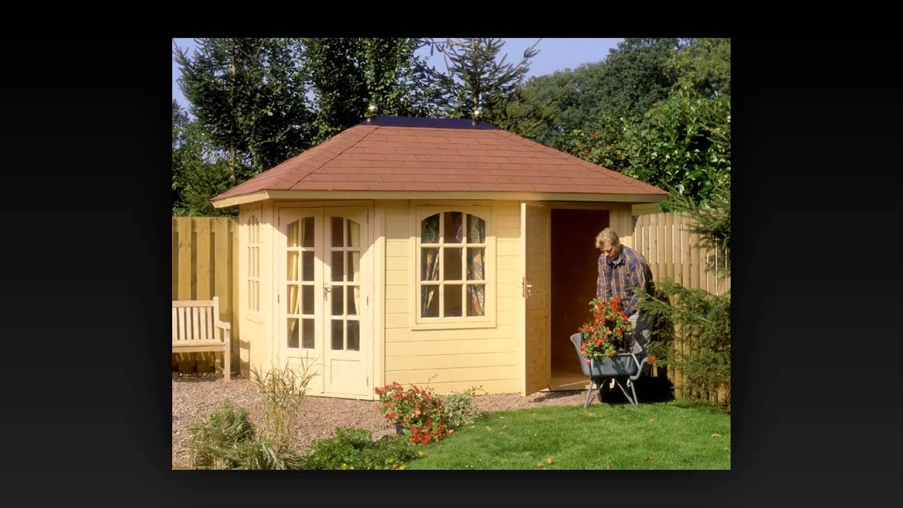 Corner Cabins by Deeside Log Cabins - YouTube