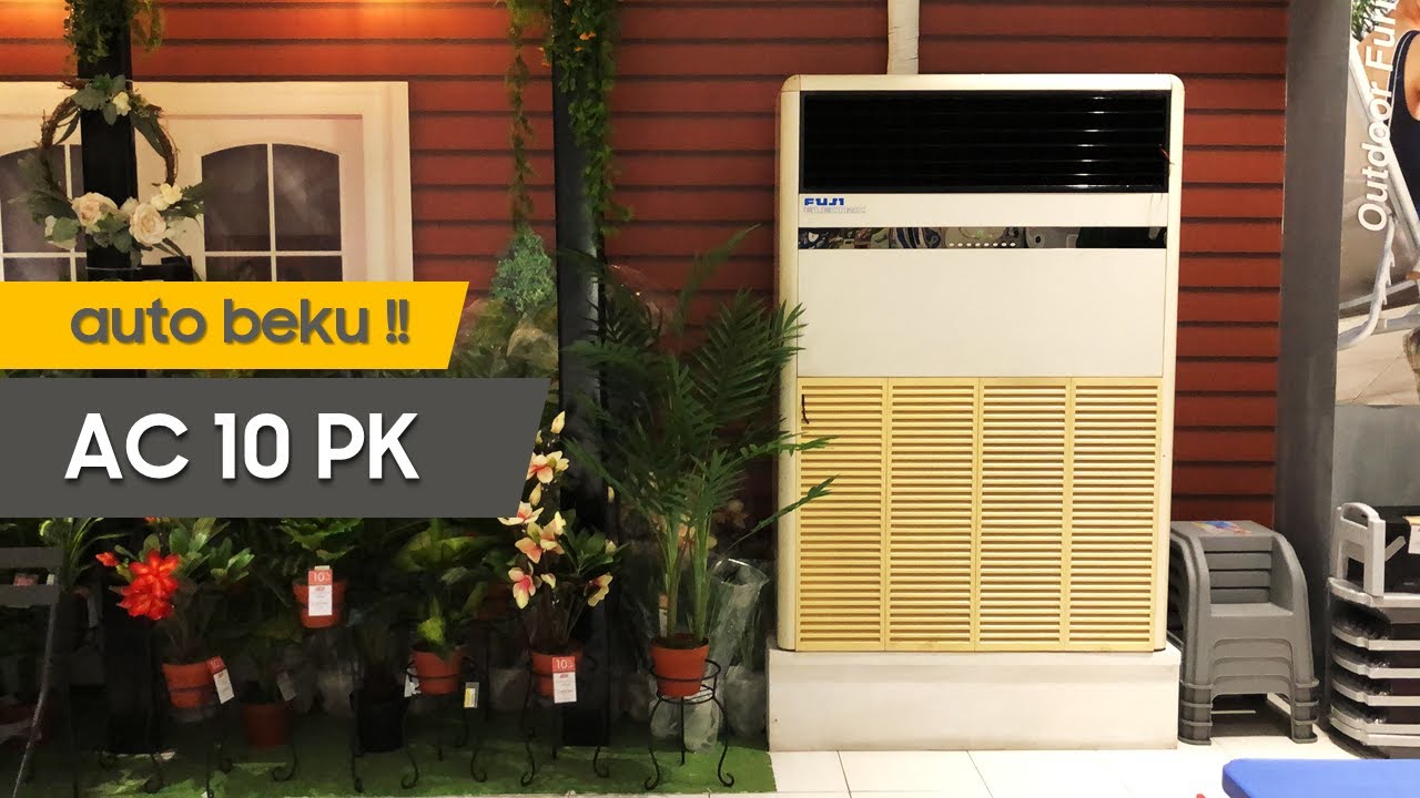 AC Fuji Electric Standing Floor 10 PK RT-100 | Testing & Review - YouTube