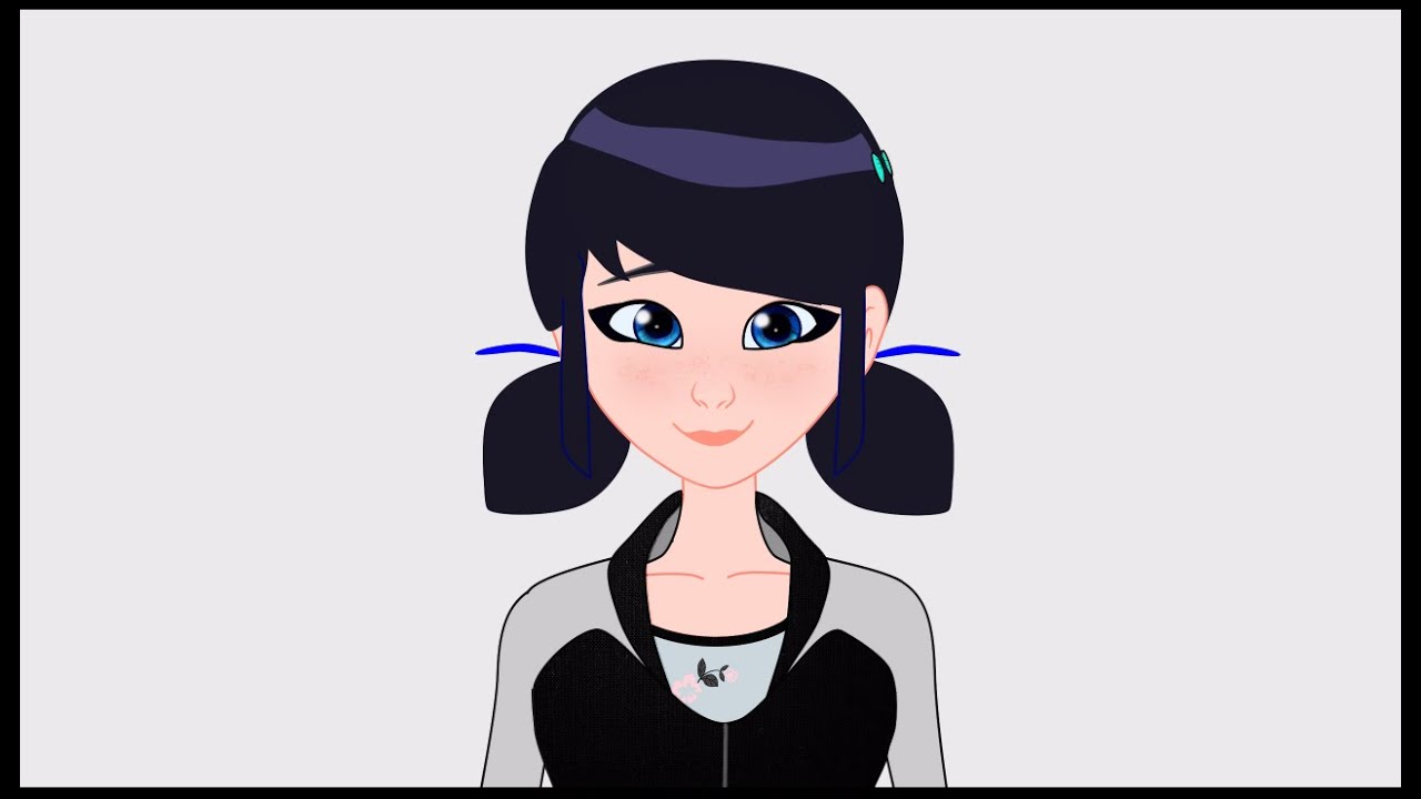 Marinette Animation test #2 (Made in Moho) - YouTube