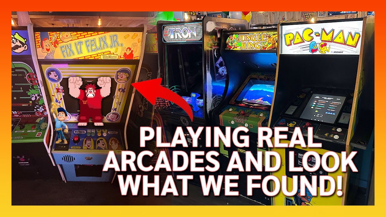 🕹️ Playing REAL Arcades and look what we found! - At The 1UP Arcade Bar ...