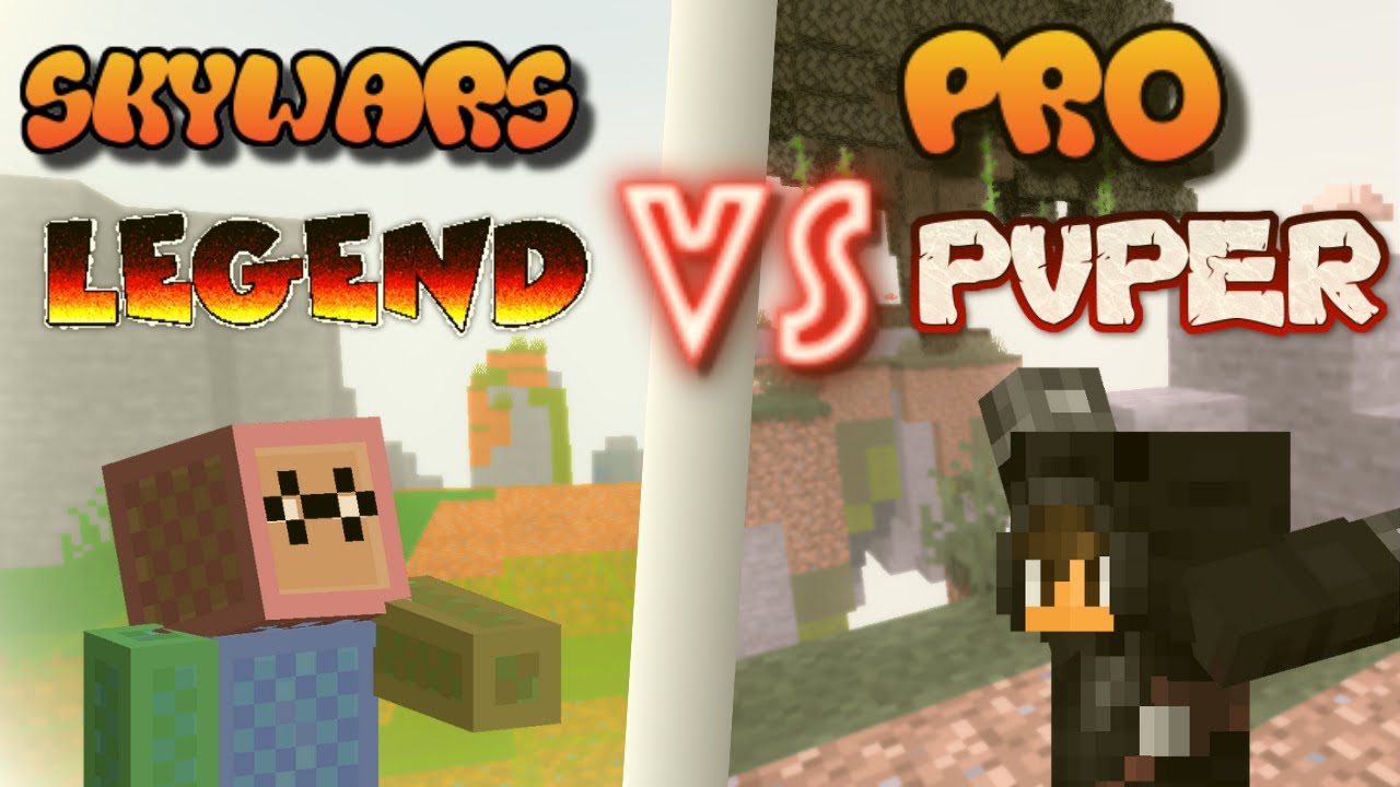 Minecraft Skywars Legend vs a Pro PVPER - YouTube