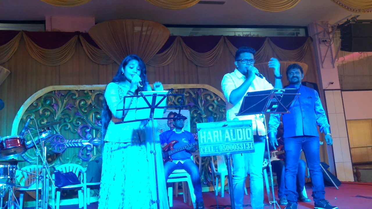 Super singer sreenisha and Nikhil mathew GANGA'S MELODY TRACKS - YouTube