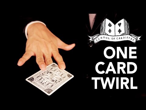 Cardistry for Beginners: Card Twirl - One Card Twirl Tutorial