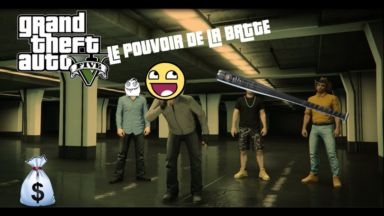 GTA 5 ONLINE - LE POUVOIR DE LA BATTE - YouTube