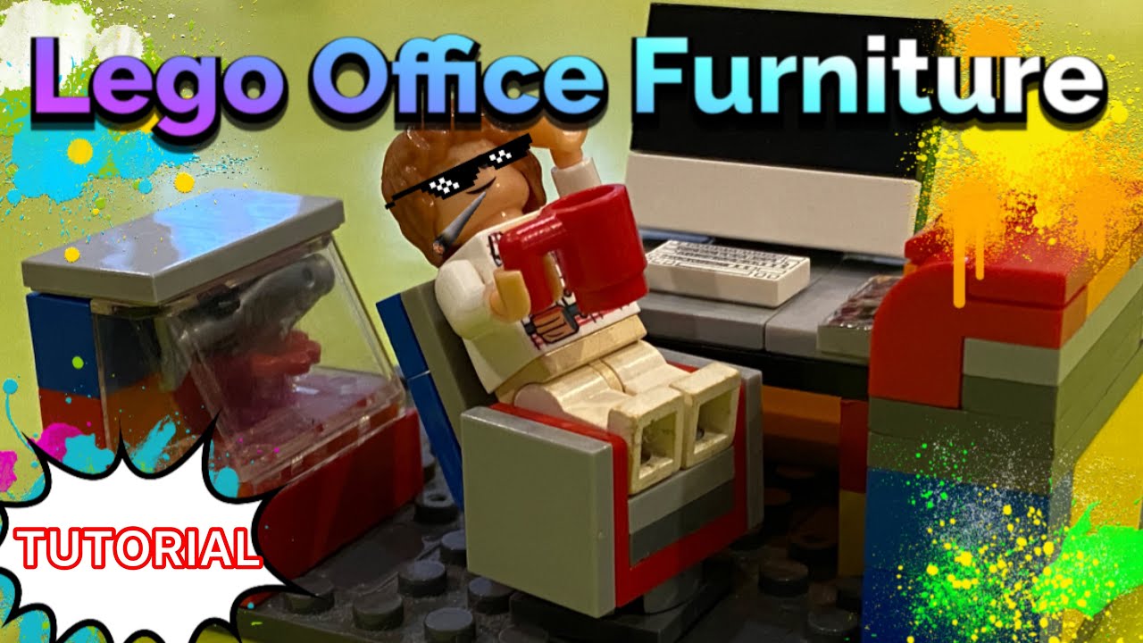 How to build Lego Office furniture - YouTube