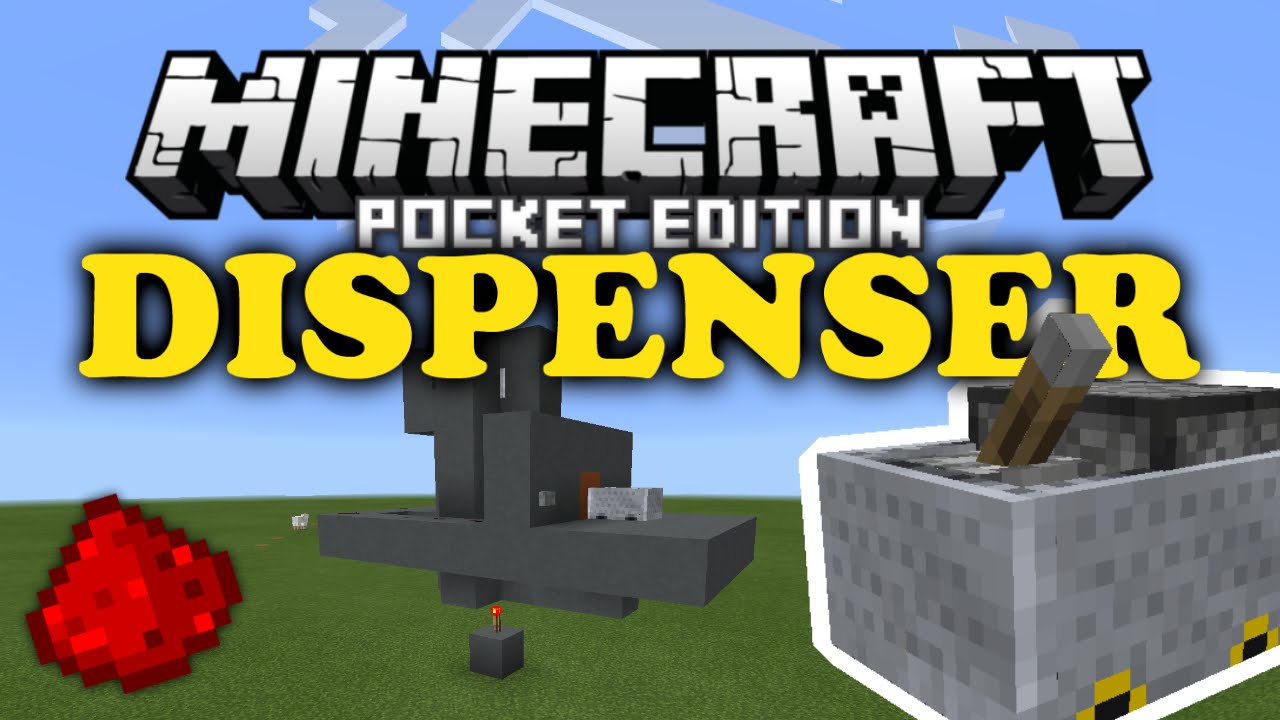 Minecart Dispenser | MCPE Redstone Tutorial - YouTube