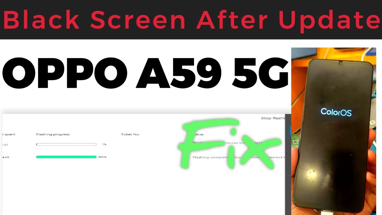 OPPO A59 5G Blank Display After Update Fix | OPPO Auth Flash | RFT ...