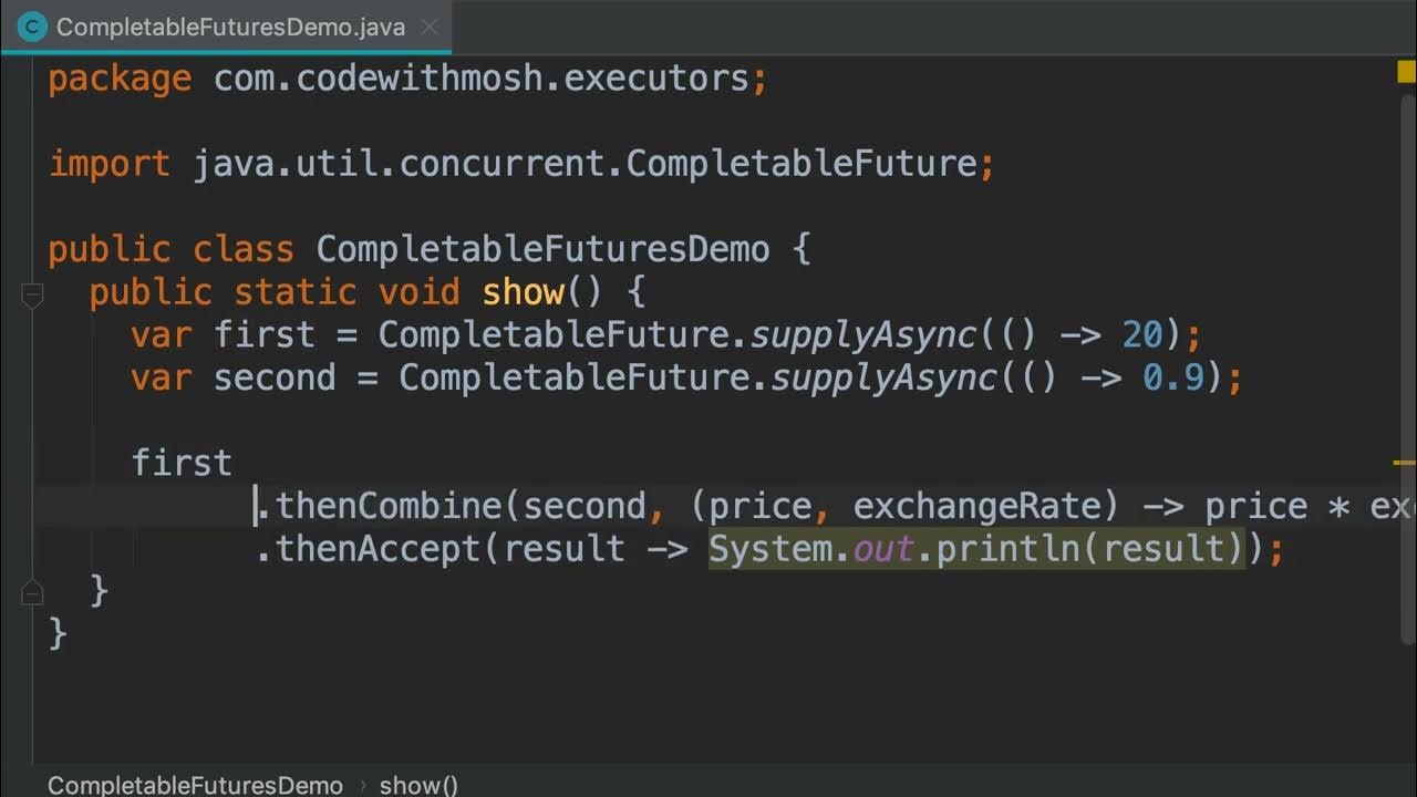 226 Combining Completable Futures Youtube
