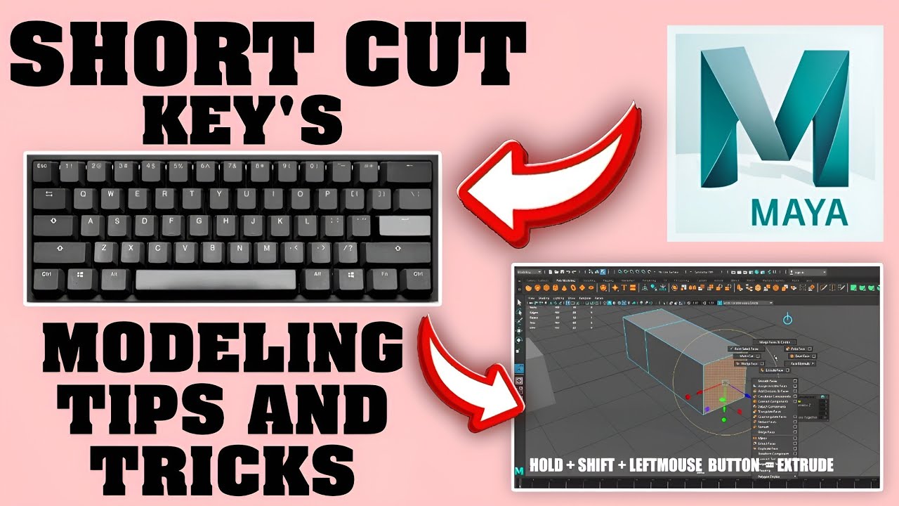 Maya short cuts keys | Maya basic short cut key's | Maya Tricks and ...