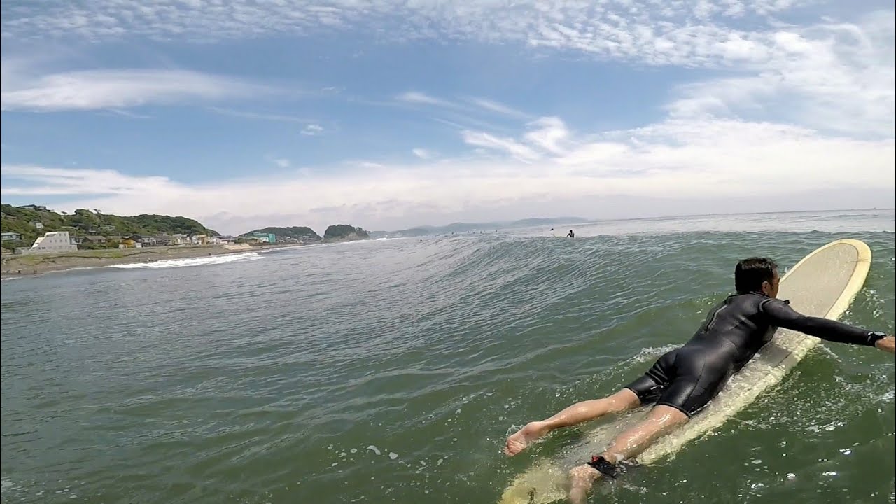 【GoPro サーフィン】20180624_湘南_七里ヶ浜(longboard surf) - YouTube