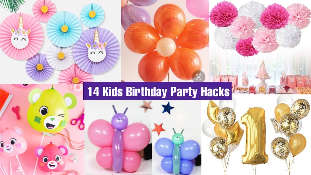 5 Awesome Kids Party Decor Ideas at home - YouTube