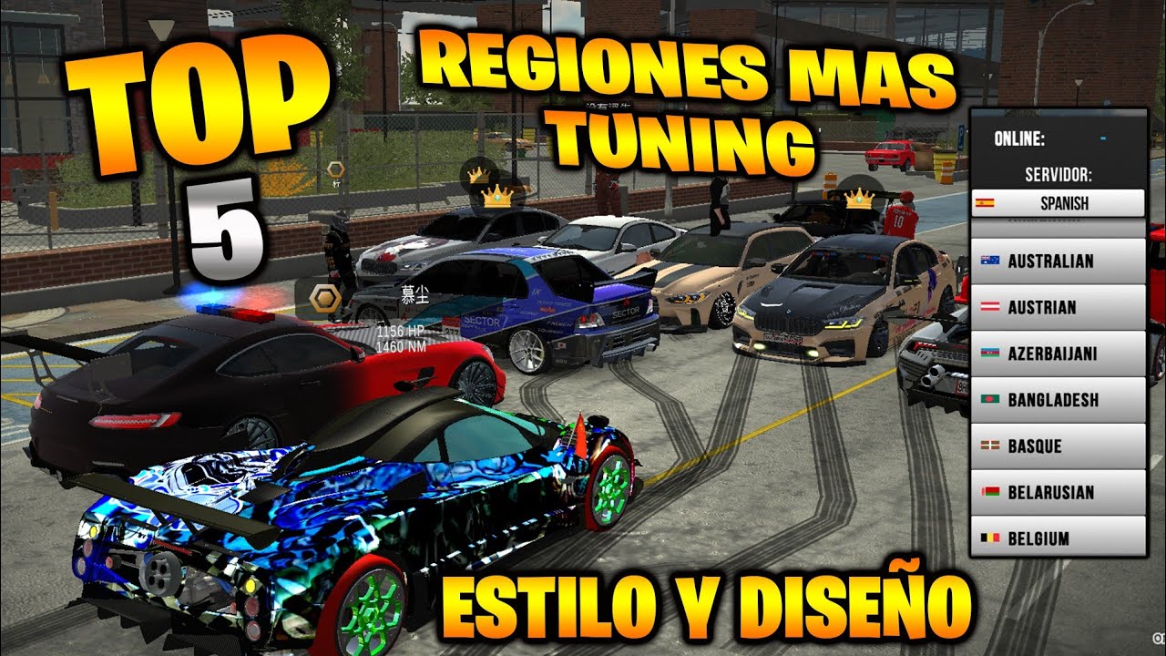 TOP 5 REGIONES CON MEJOR TUNING EN CAR PARKING MULTIPLAYER | star speed ...