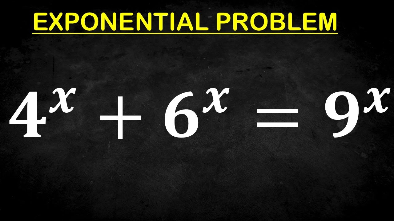 Exponential Equation Made easy - YouTube