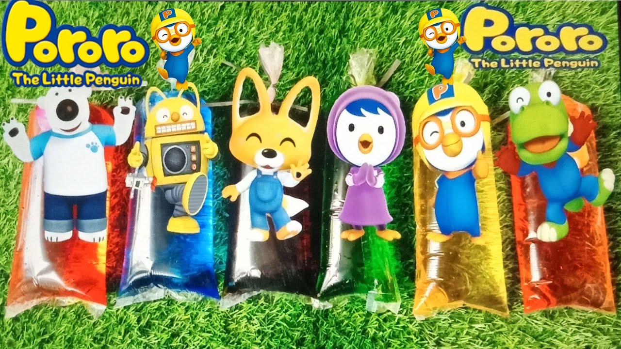 Pororo || Menemukan Pororo Bermain Air Warna Warni Bersama Crong, Patty ...