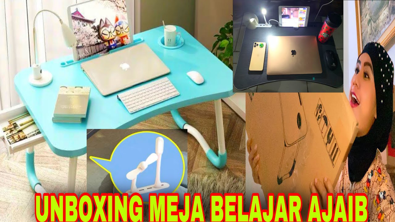 MUST HAVE ITEM | UNBOXING LAPTOP DESK STUDY TABLE | FOR MY MACBOOK AIR ...