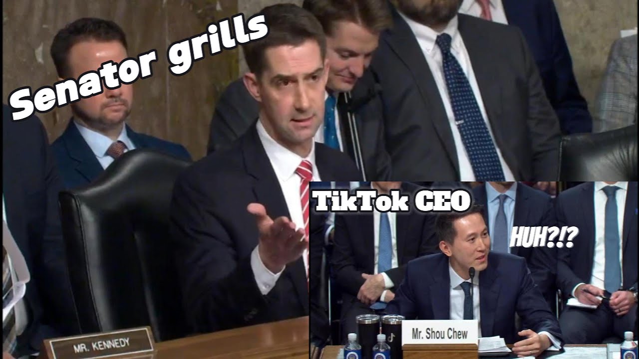 Senator grills TikTok CEO during Judiciary Hearing - YouTube