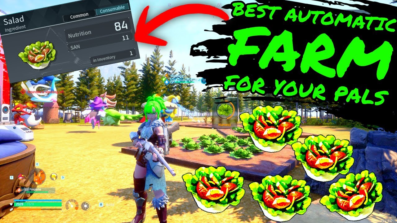 BEST AUTOMATIC FARM for YOUR PALS!!! BEST FOOD IN PALWORLD!!! - YouTube
