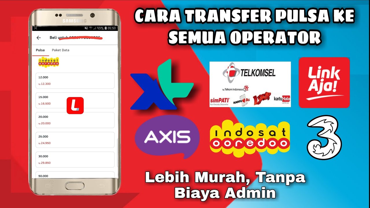 Cara Transfer Pulsa Ke Semua Operator | Link Aja Dari Telkomsel - YouTube