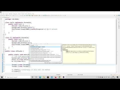 Java Threading using runnable example | Eclipse - YouTube