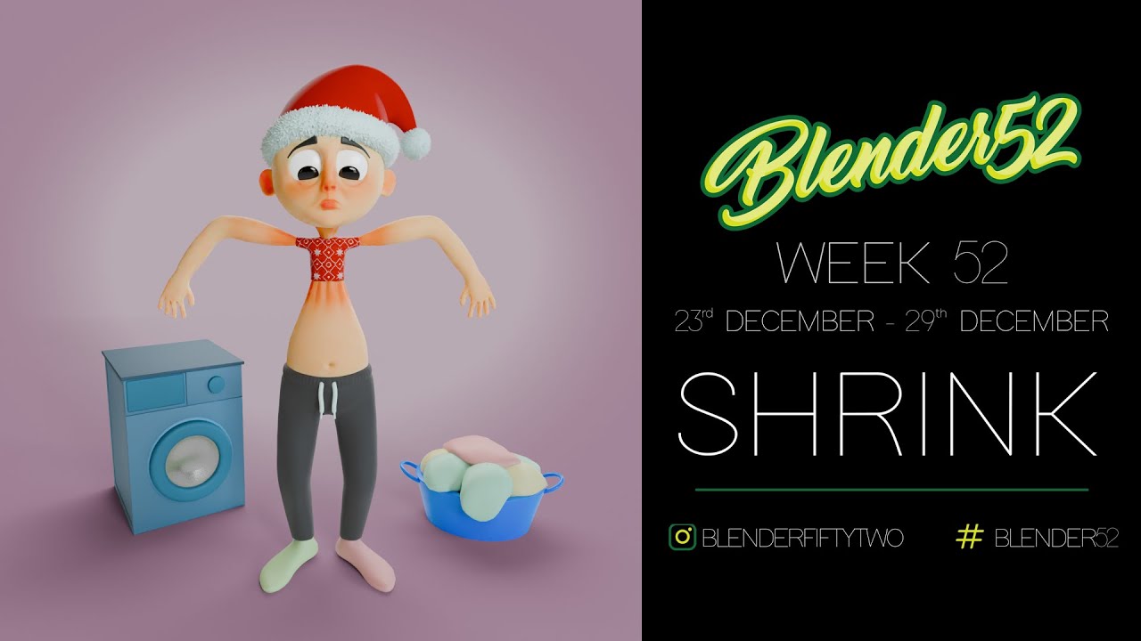 Modelling a washing machine fail (Blender, InstaMAT) - #Blender52 Week ...