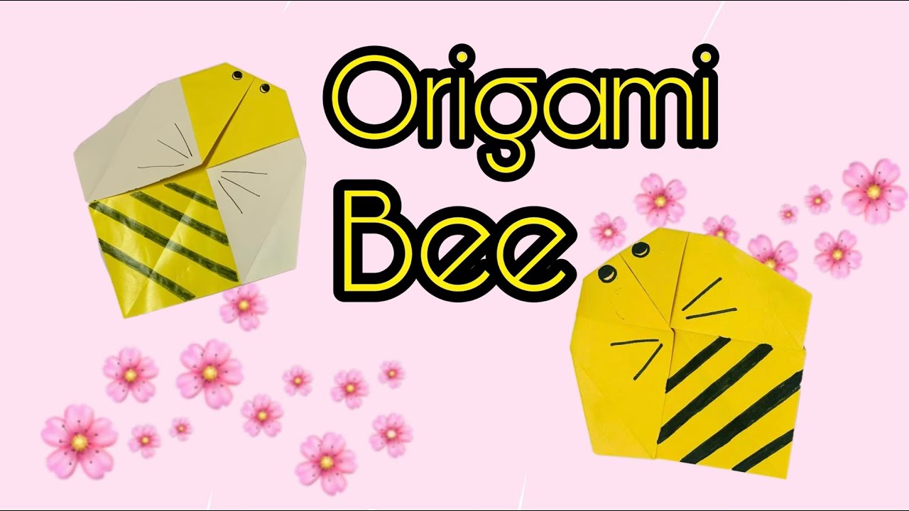 How To Make Easy Origami Bee | DIY Animal | Paper Bee | Origami For ...