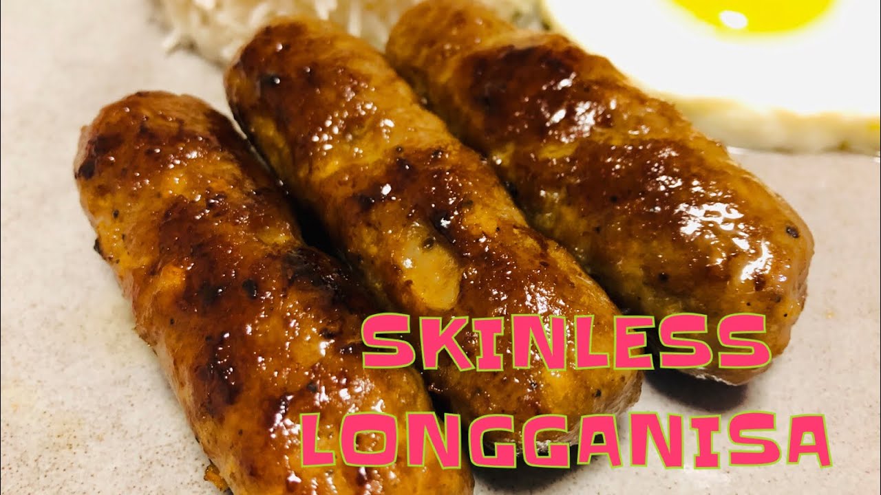SKINLESS LONGGANISA RECIPE l HOMEMADE LONGGANISA - YouTube